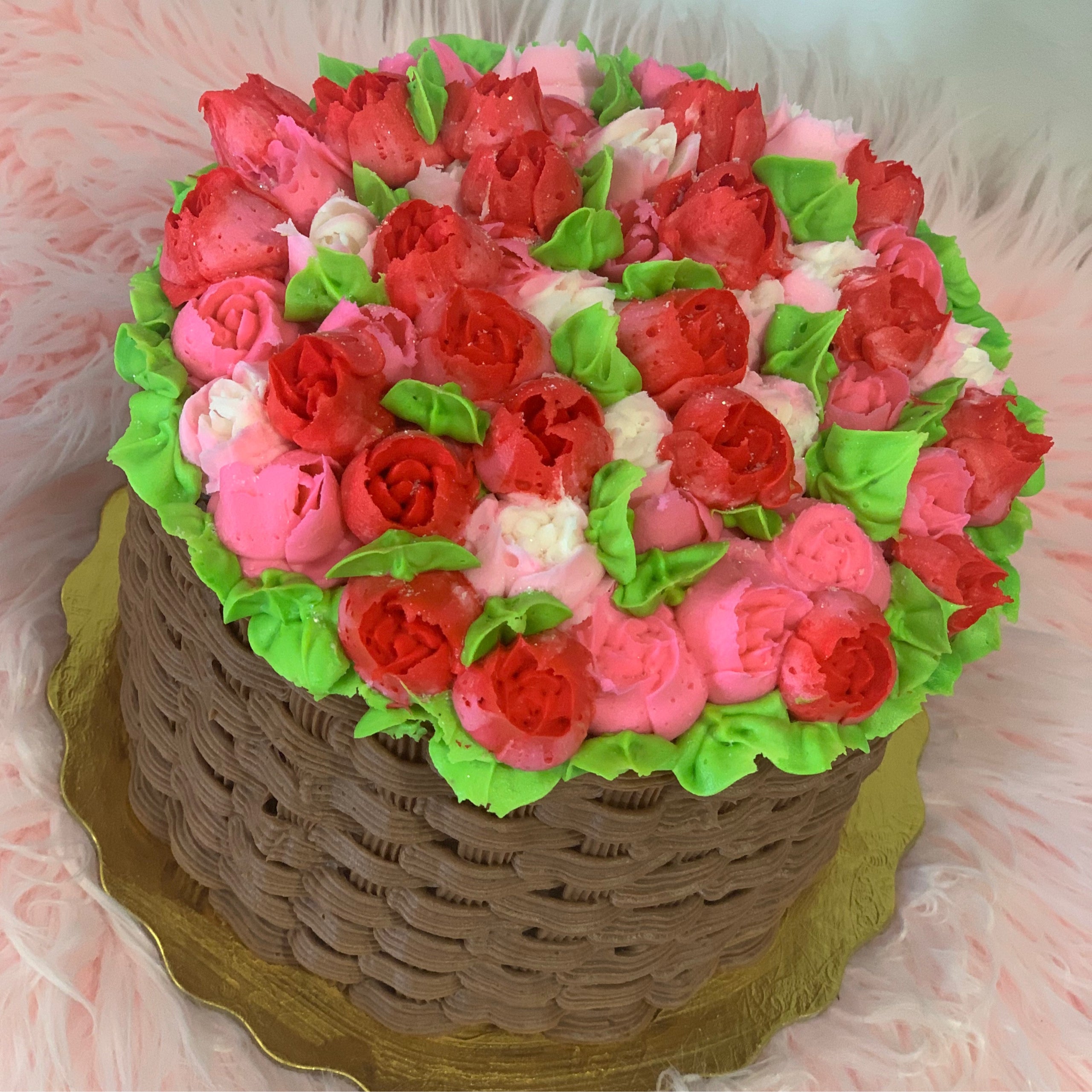Rose Basket Cake | Justdelightfull